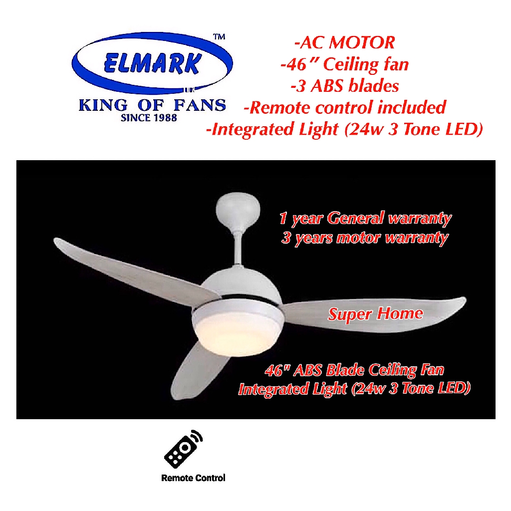 Elmark Ceiling Fan With Light Malaysia | Shelly Lighting