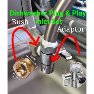 TOSHIBA DW-08T1(S)-MY COMPATIBLE SINK FAUCET DISHWASHER ADAPTOR WATER ...