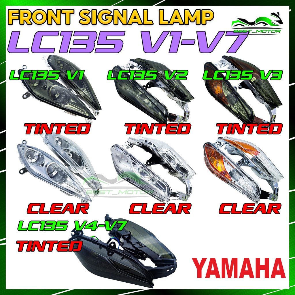 Yamaha LC135 Front Signal SET Lampu Dada Signal Depan LC135 V1 LC135 NEW V2 V3 V4 V5 V6 V7 ...
