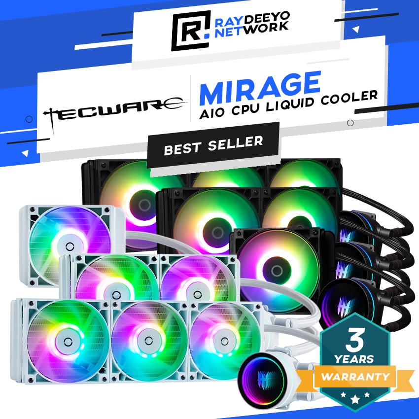 Tecware Mirage AIO RGB Liquid Cooler (120/240/360) (LGA 1700) [Choose ...