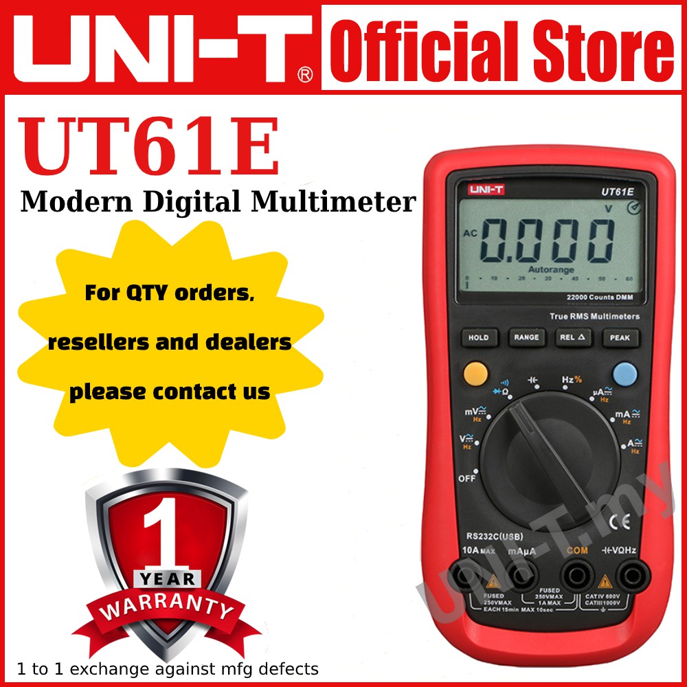 UNI-T UT61E/UT61A/UT61B/UT61C Modern Digital Multimeter | Shopee Malaysia