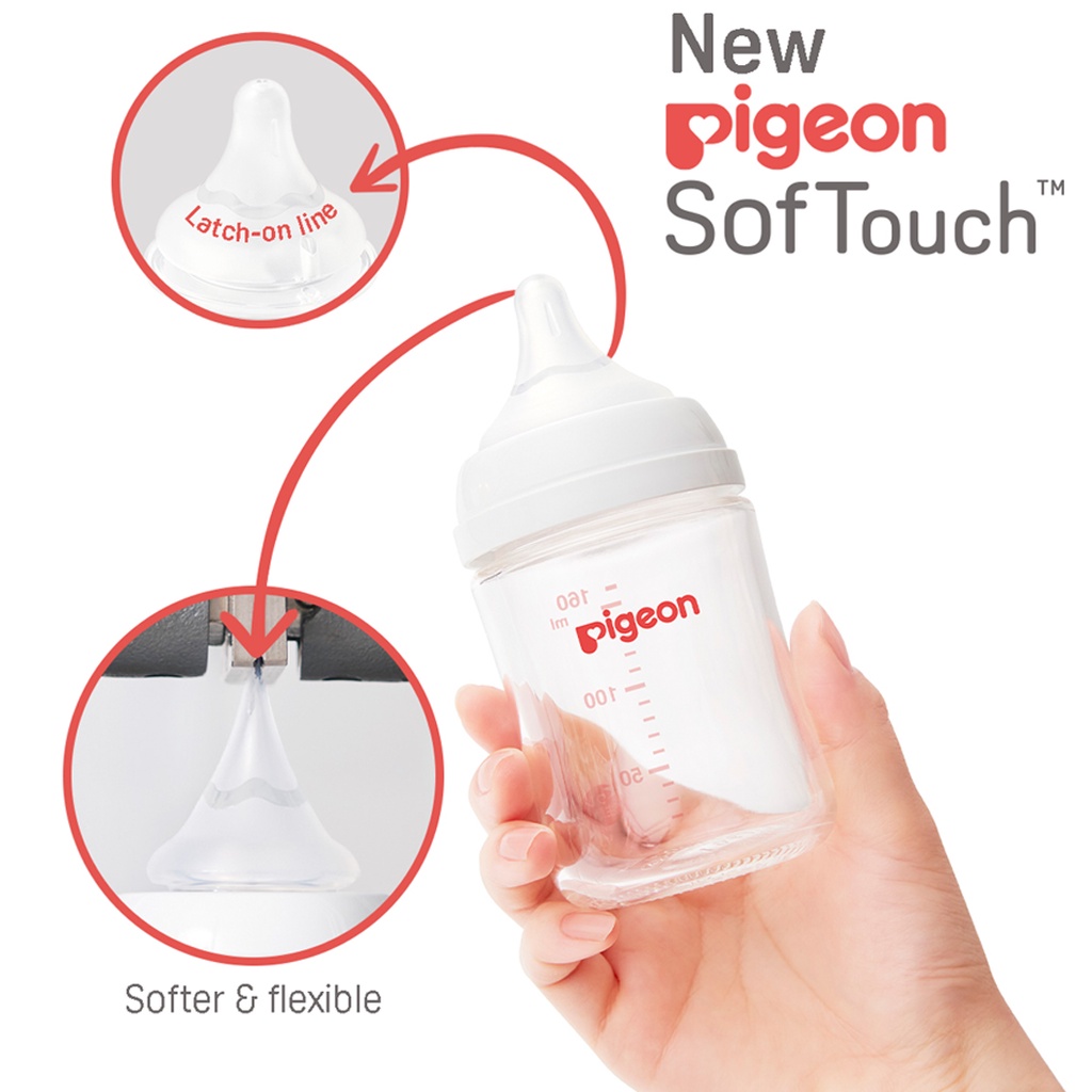 Original Pigeon Softouch Wide Neck PPSU Bottle Liquid Cleanser (160ml/5oz / 240ml/8oz) | Shopee ...
