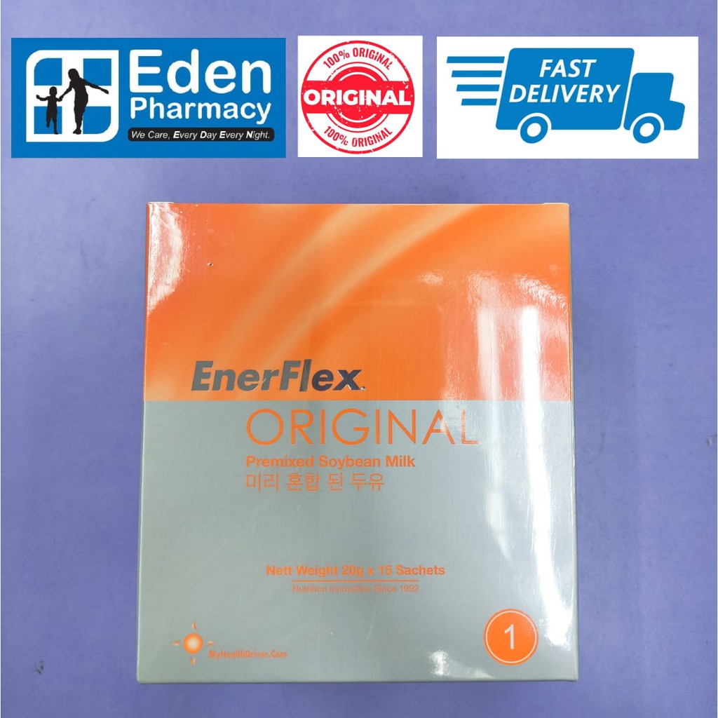 Enerflex Original premixed soybean milk ( Ener Flex ) ( 20g x 15's ...