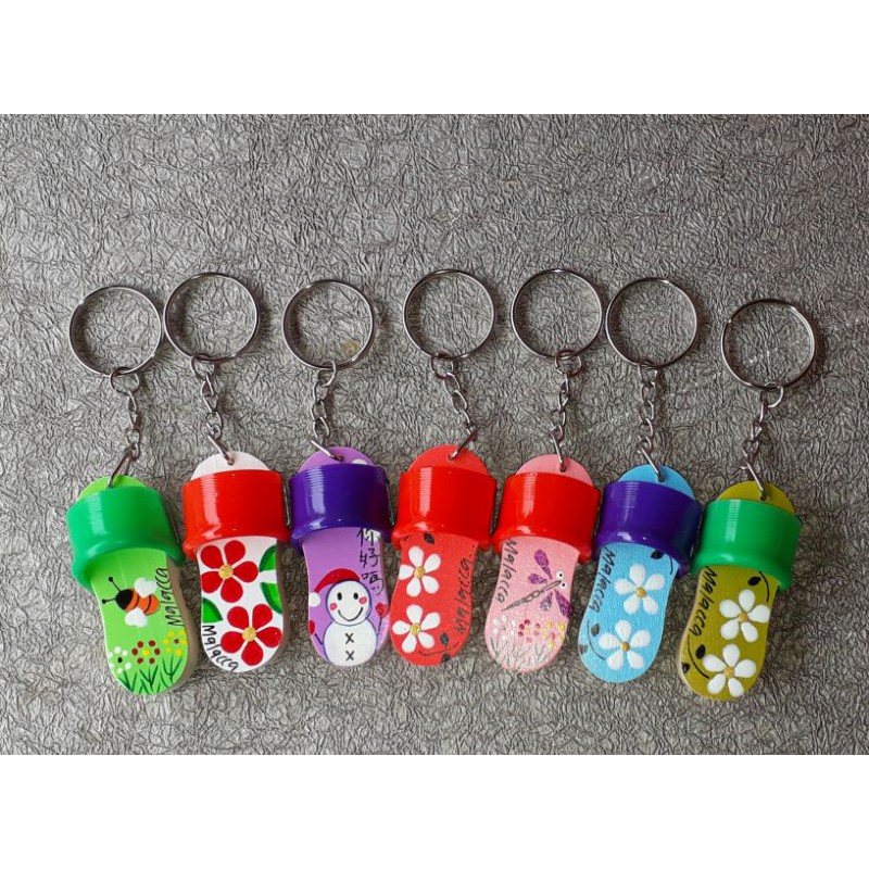 Wooden clogs with keychain melaka . | Shopee Malaysia