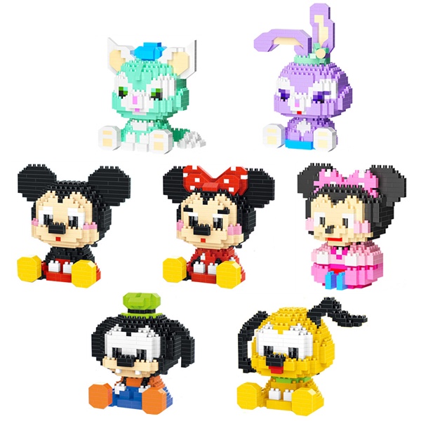 Mini Lego Block DIY Disney Character Model Building Blocks Nano block ...