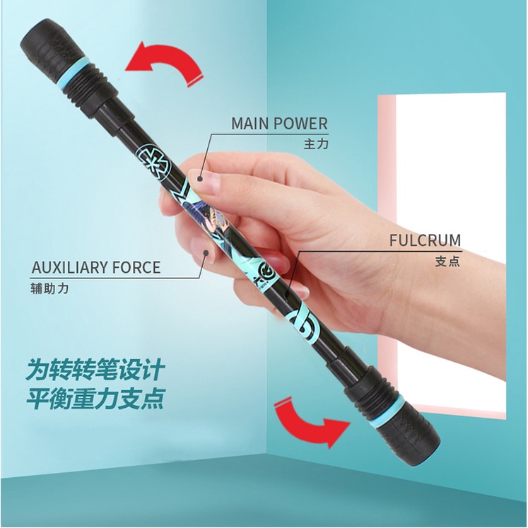 Rotating LED Pen Spinning Anime Light Spinning Pen Balance Pen Demon ...