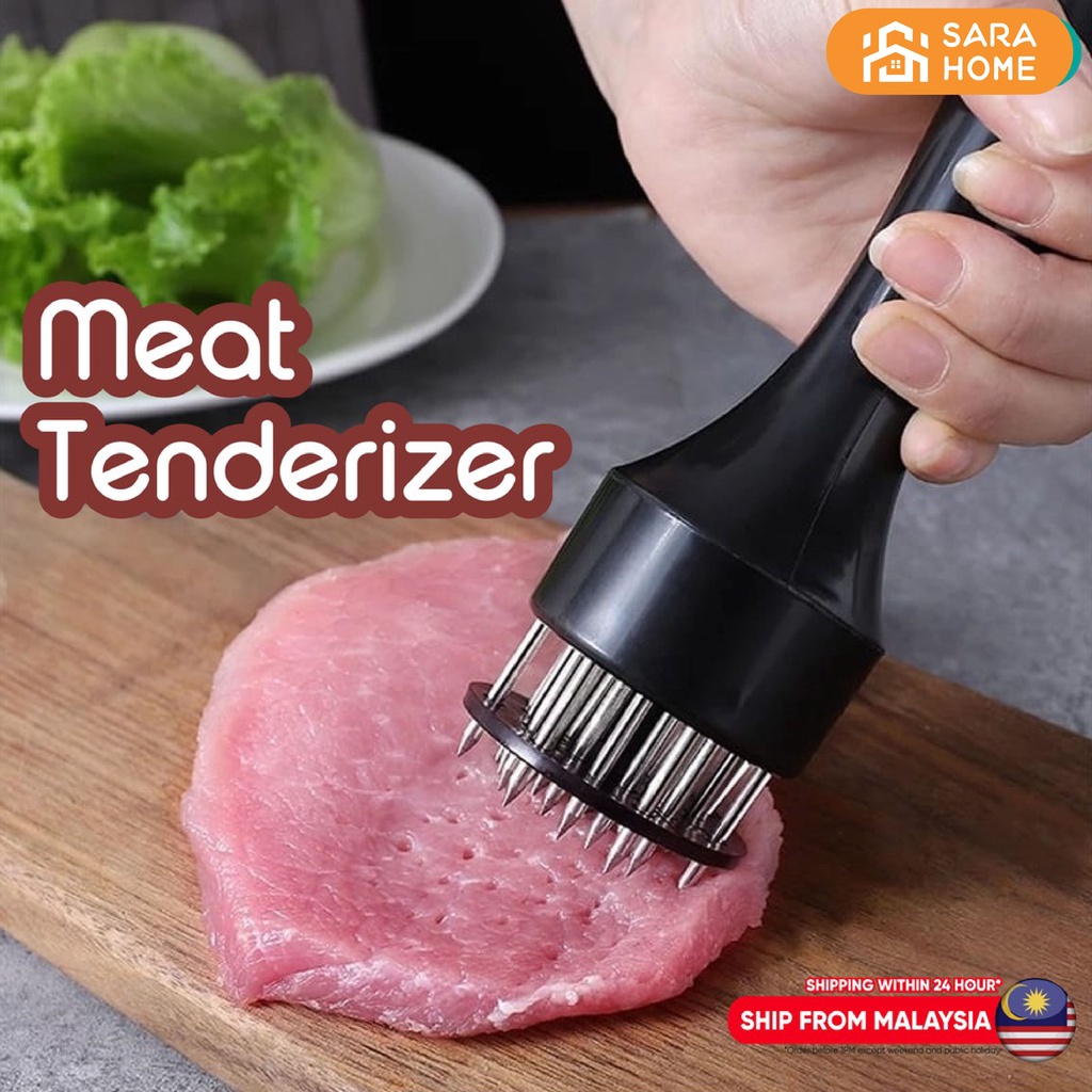 Stainless Steel Meat Tenderizer Roller Hammer Mallet Steak Beef Chicken