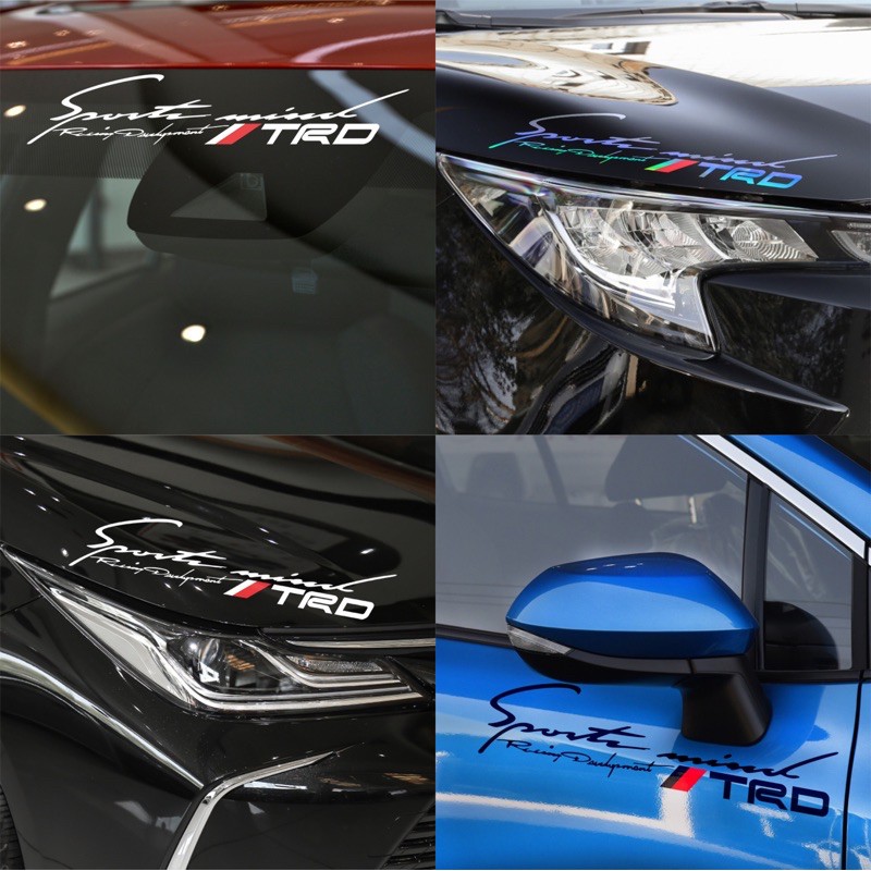 car sticker TRD bonet stiker TRD door windscreen sticker | Shopee Malaysia
