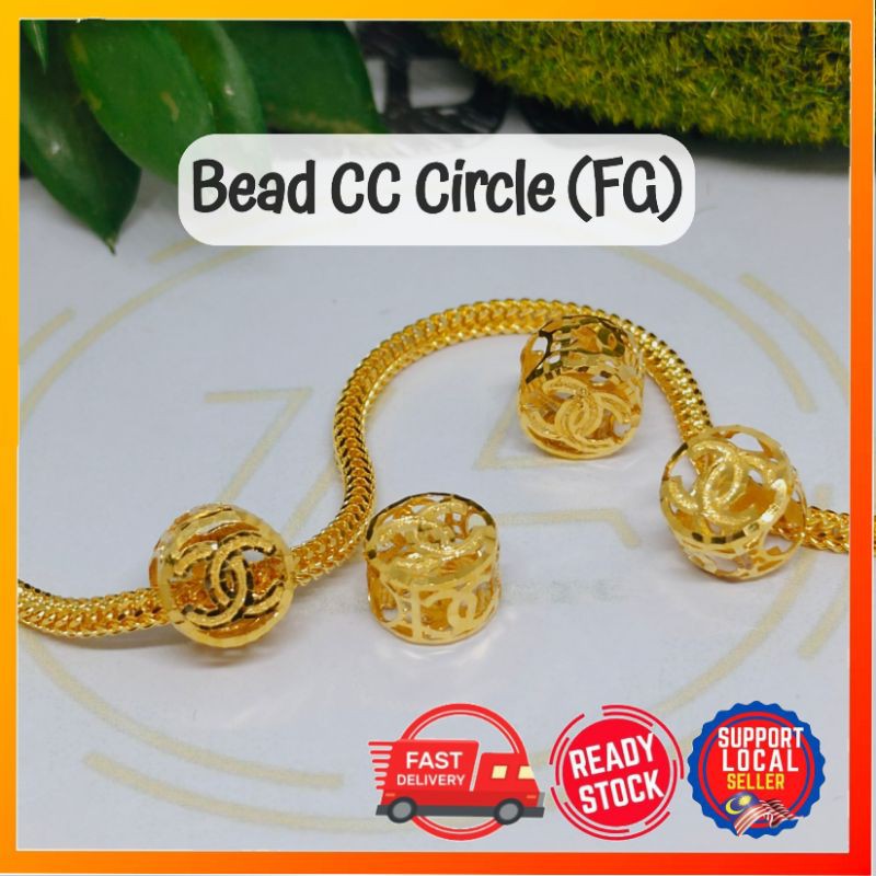 Charms Pandora Bead 916 Channel circle (Chrome/FullGold) | Shopee Malaysia