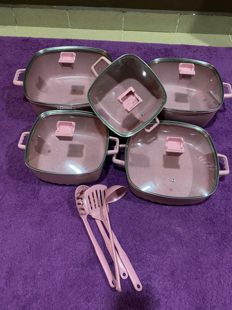 Dessini Periuk Square 22 pcs Pink | Shopee Malaysia