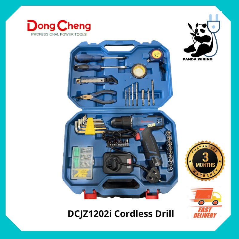 Dong Cheng NEW CORDLESS Hammer DRILL DCJZ1202i SET WITH ACC(12v li lon ...