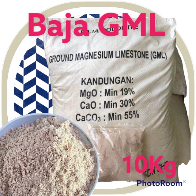 10kg Kapur Pertanian / GML / Dolomite / Kapur Pulih Tanah Masam / Kawal ...