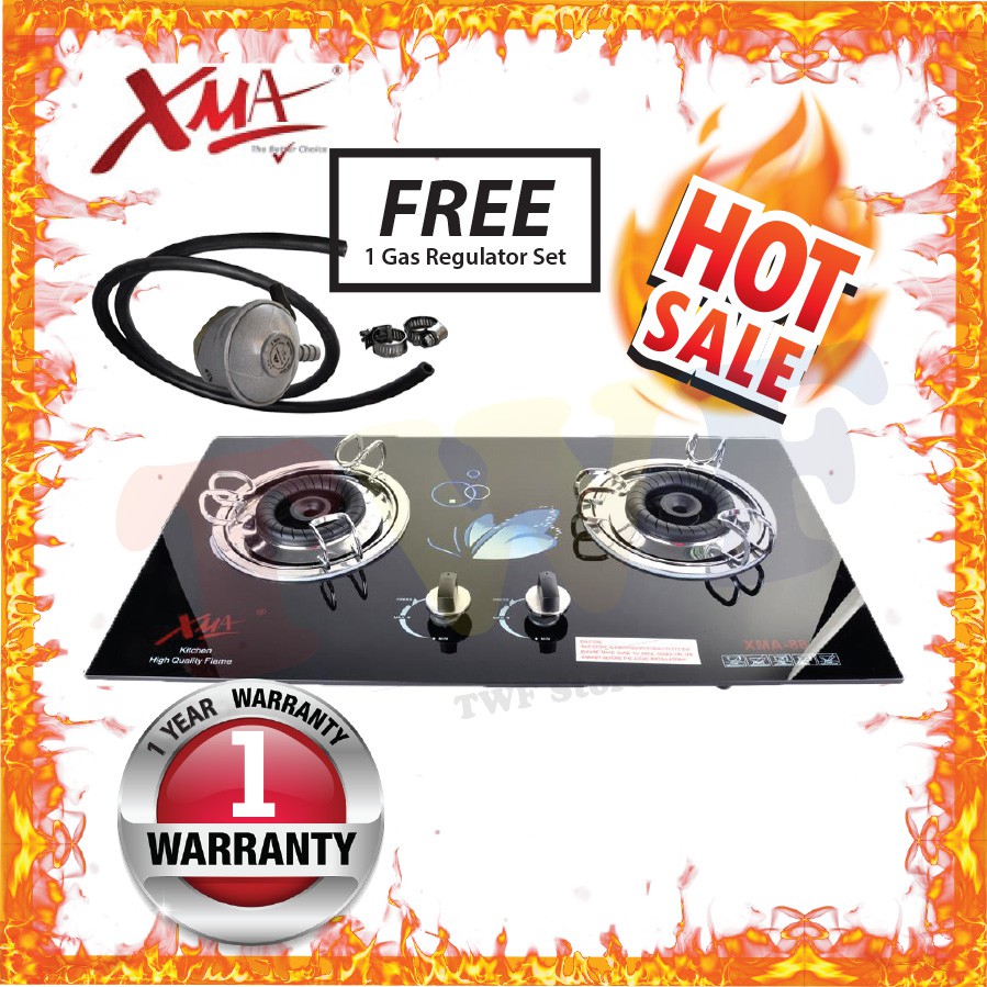 XMA Glass Stove Build in Glass Cooking Hob XMA-88 | Shopee Malaysia