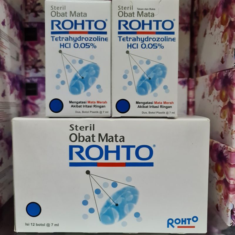 Obat Tetes Mata Rohto 7 ml - Meredakan Mata Merah Iritasi Ringan ...