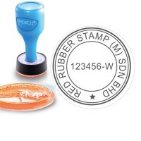 Normal Rubber Stamp - Round (Custom Made) | Shopee Malaysia