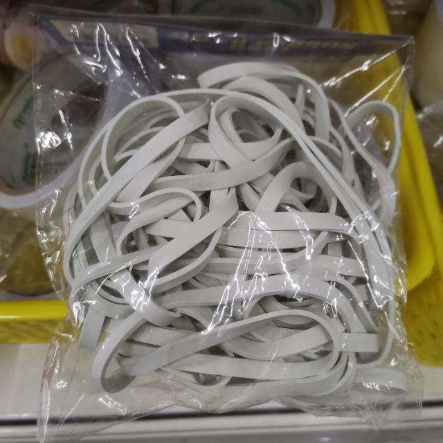 [LS] 100g Rubber Band Courier White Colour / Getah Gelang Kourier ...