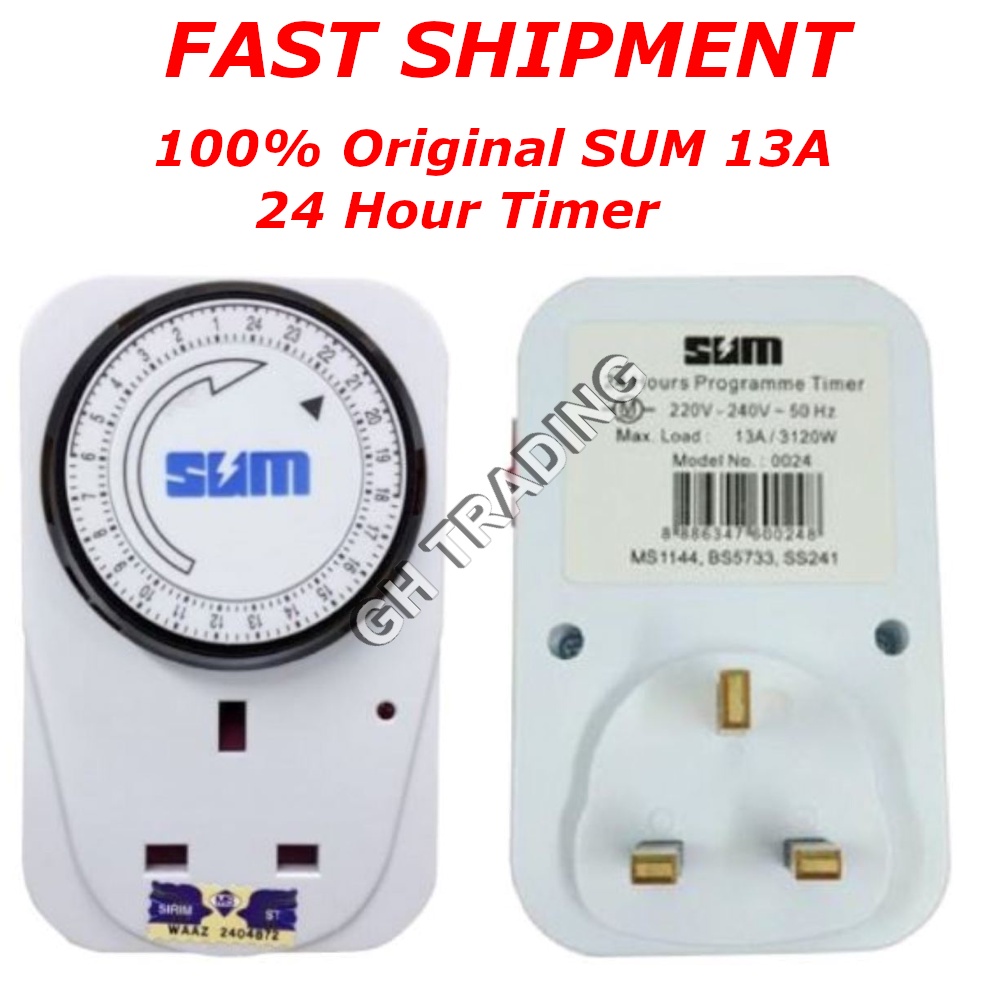 SIRIM 24 Hours Timer Programmer 13A SOCKET Digital Timer SUM Eurosafe ... SIRIM 24 Hours Timer Programmer 13A SOCKET Digital Timer SUM Eurosafe ...