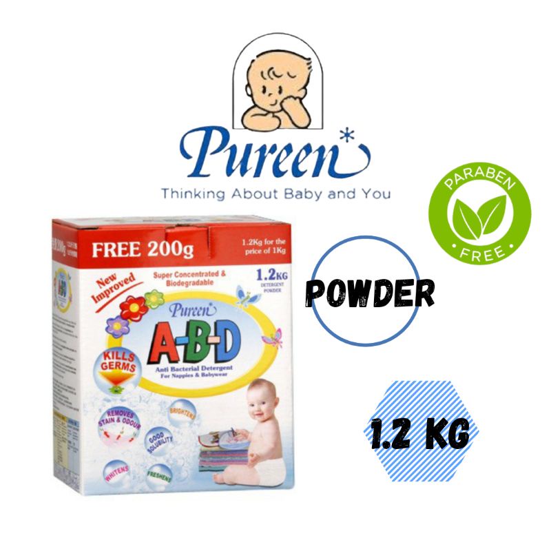 [ Ready Stock ] PUREEN ABD AntiBacteria Detergent Powder ( 1.2kg ...