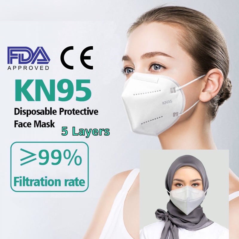 KN95 5 Layer KN95 Mask 5 Layer Protection Face Mask Ready Stock ...