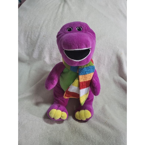 Authentic Sunshing Barney The Purple Dinosaur Beanie Plush Soft Toy ...