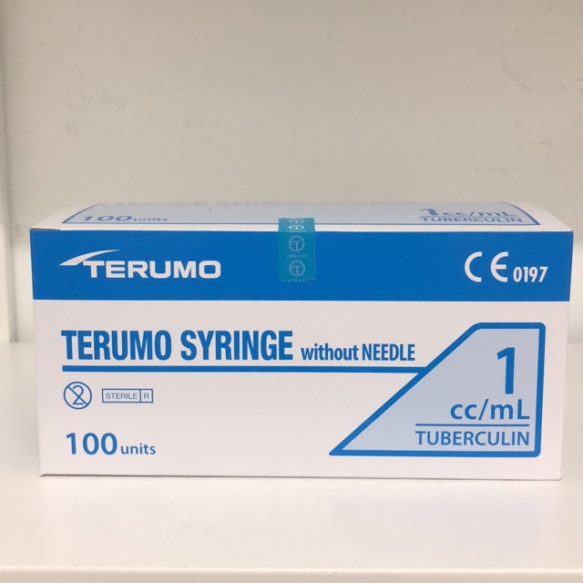 Terumo tuberculin syringe without needle 1cc/ml 100’s | Shopee Malaysia
