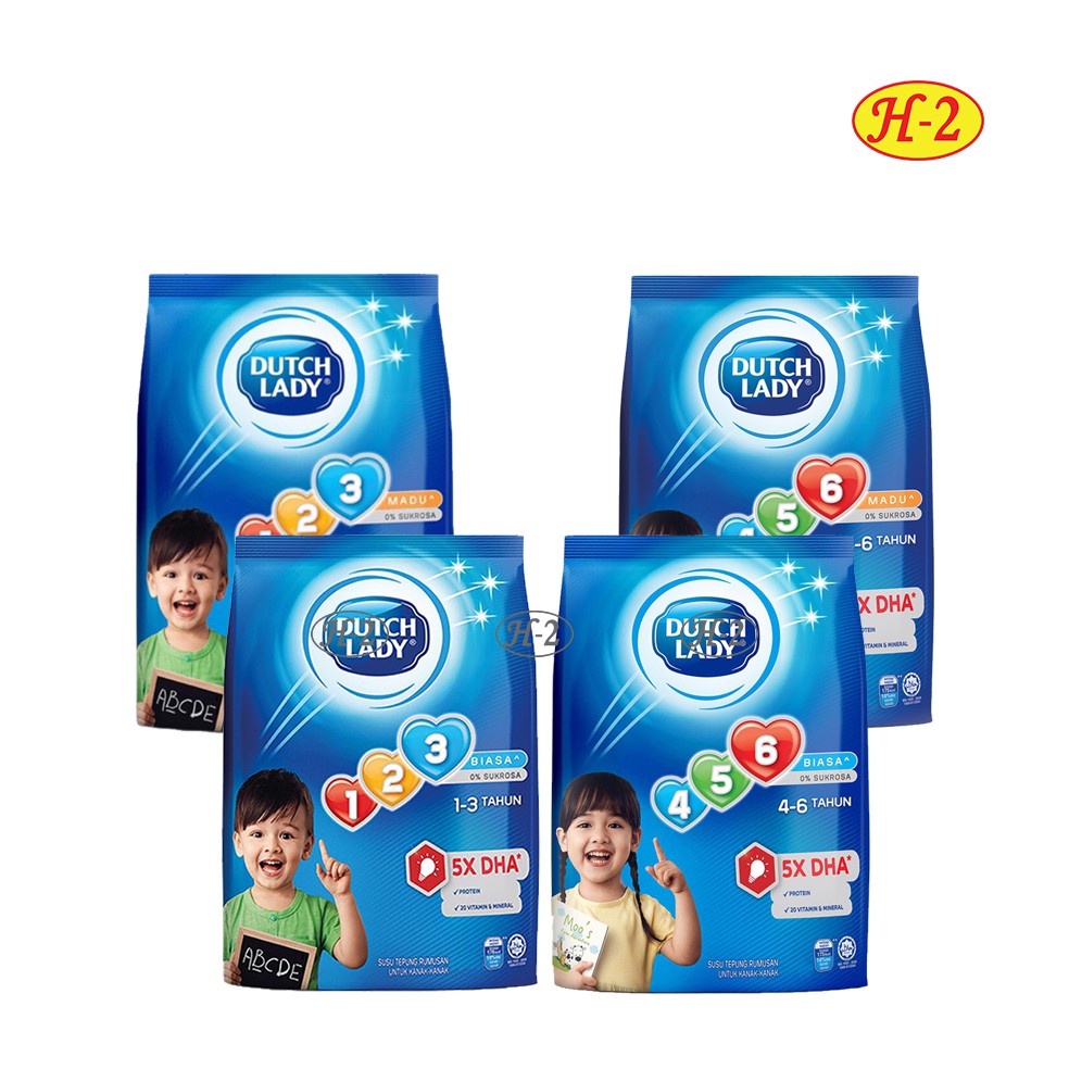 Dutch Lady 123 and 456 Milk Formula Asli / Madu ( 550g ) | Shopee Malaysia