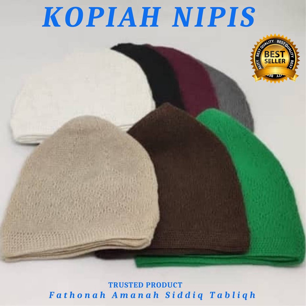 Kopiah Nipis Lelaki Dewasa Solat Seharian Ibadat Ibadah | Shopee Malaysia