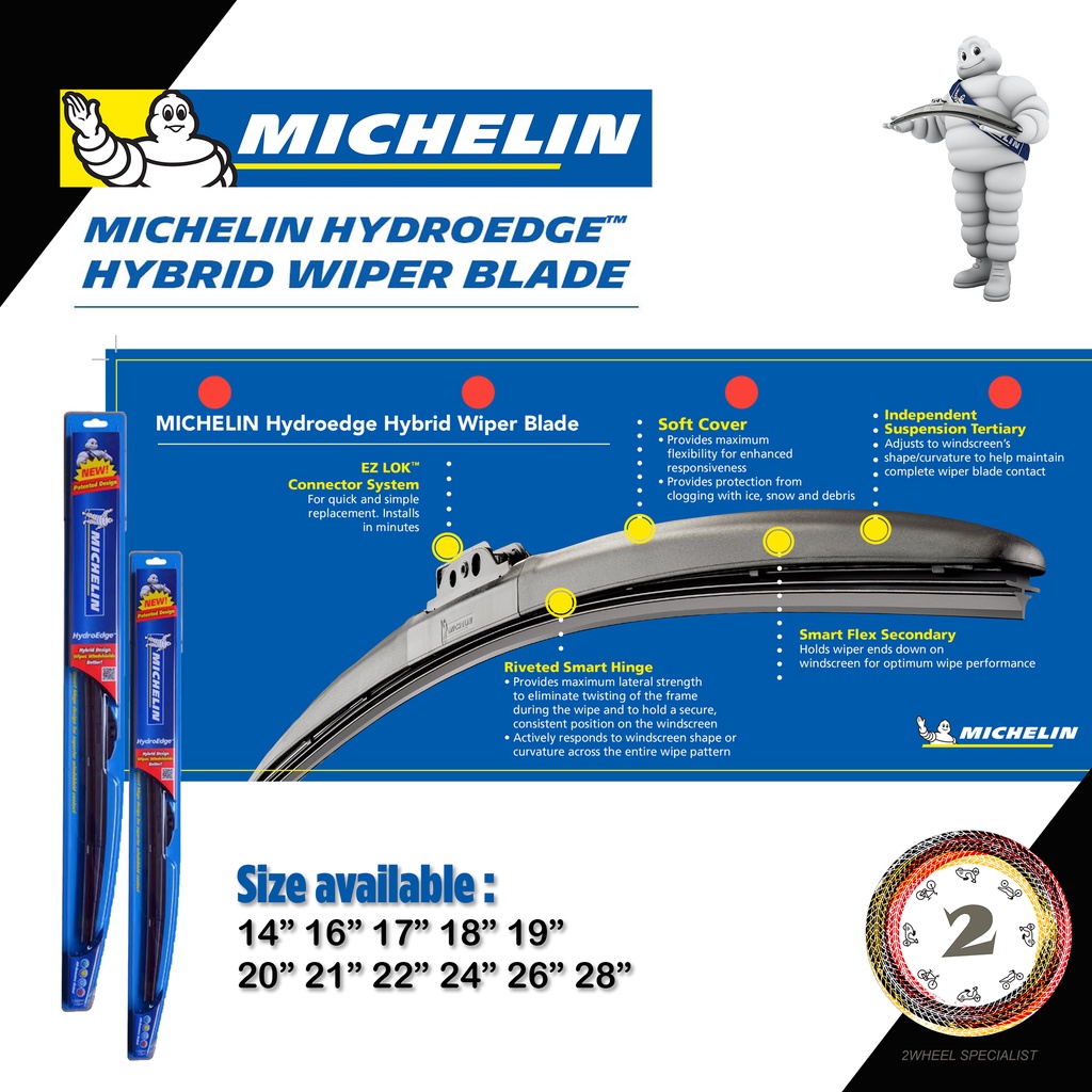Michelin Wiper HydroEdge - Honda, Toyota, Perodua, Proton, Mazda ...