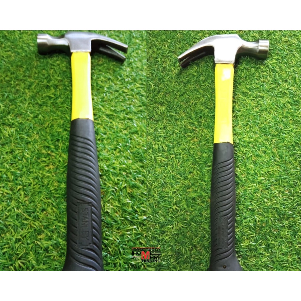 READY STOCK !! STANLEY Fiberglass Handle Claw Hammer/ Tukul | Shopee ...