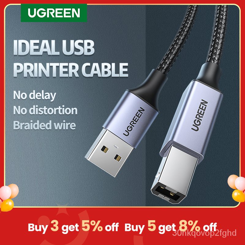 Ugreen usb printer cable usb type b male to a male usb 3.0 2.0 cable ...