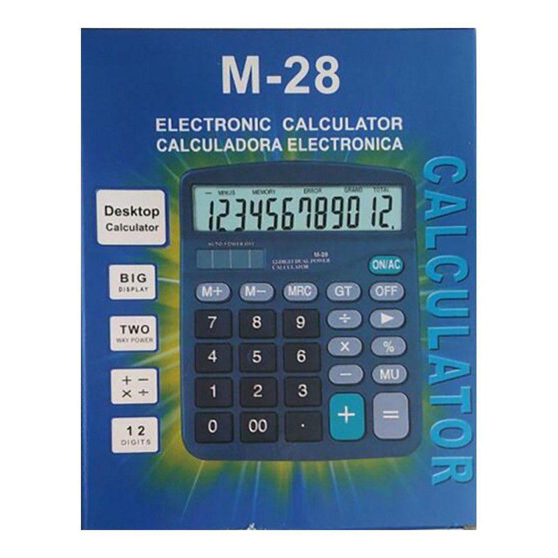 CASIO M28 Calculator solar&battery | Shopee Malaysia