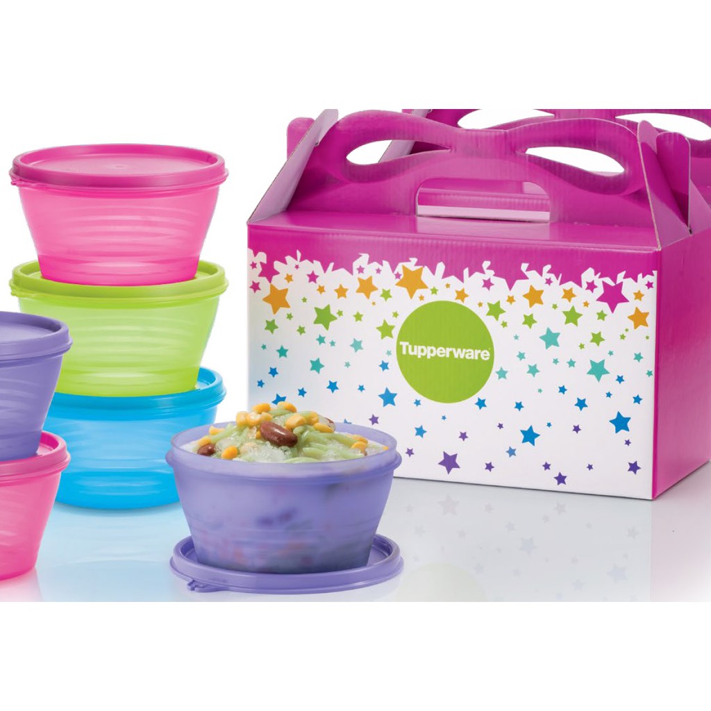 Tupperware Snack Bowls Set (4) 500ml | Shopee Malaysia