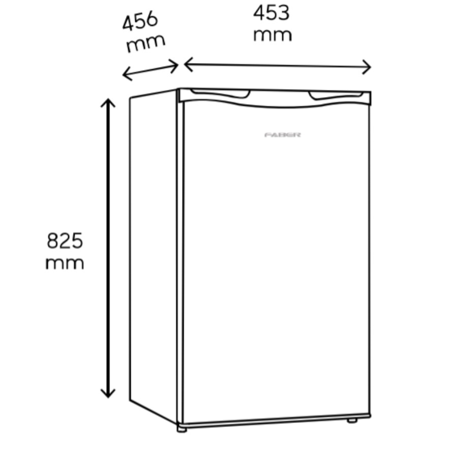 Faber Refrigerator 100L Multi Flow Single Door Fridge LUSSO 100BK ...