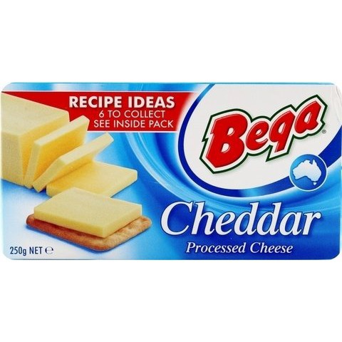 BEGA CHEDDAR CHEESE 250G/500G / BEGA PROCESSED CHEDDAR CHEESE 250G/500G ...