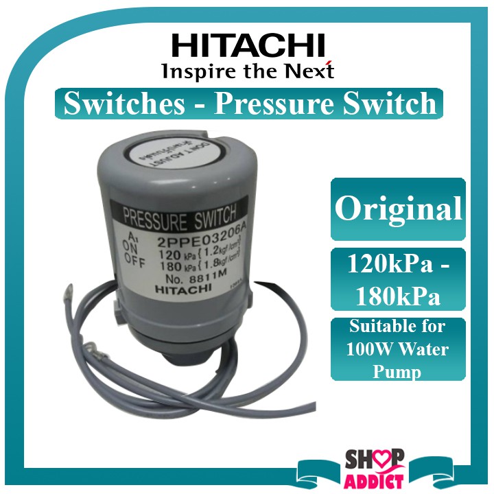 HITACHI PRESSURE SWITCH (120-180 Kpa/140-180 Kpa/ 160-220Kpa) | Shopee Malaysia