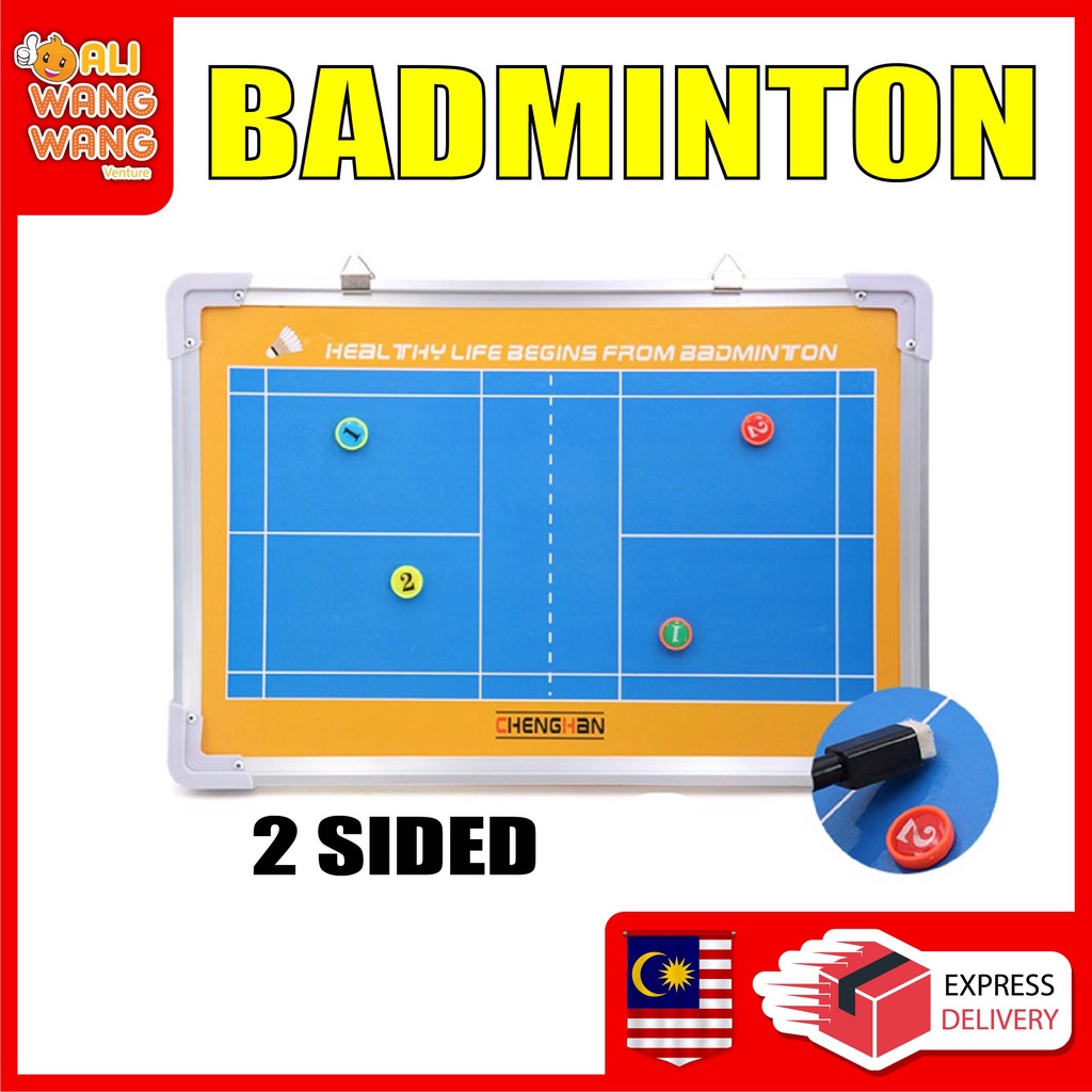 (READY STOCK) BADMINTON COACHING BOARD / TACTIC BOARD ALUMINIUM ALLOY ...