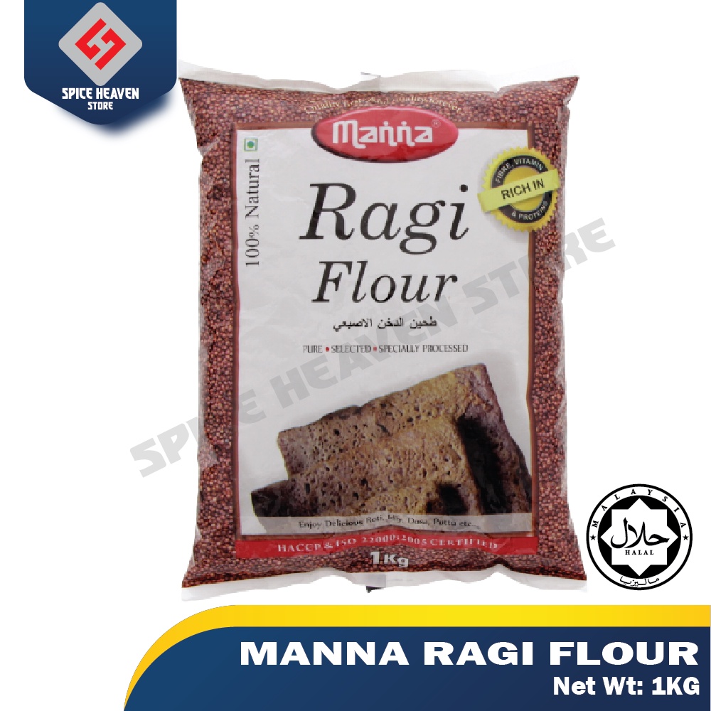 [READY STOCK] MANNA RAGI FLOUR 1KG / ROTI , DOSA , IDLY , PUTTU , ETC ...
