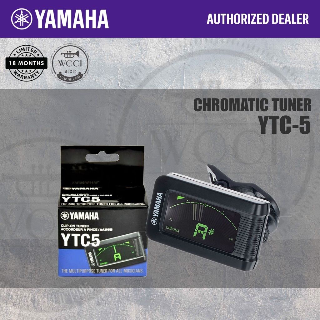 Yamaha YTC-5 Chromatic Clip On Tuner YTC5 Guitar Tuner (Guitar, Bass ...