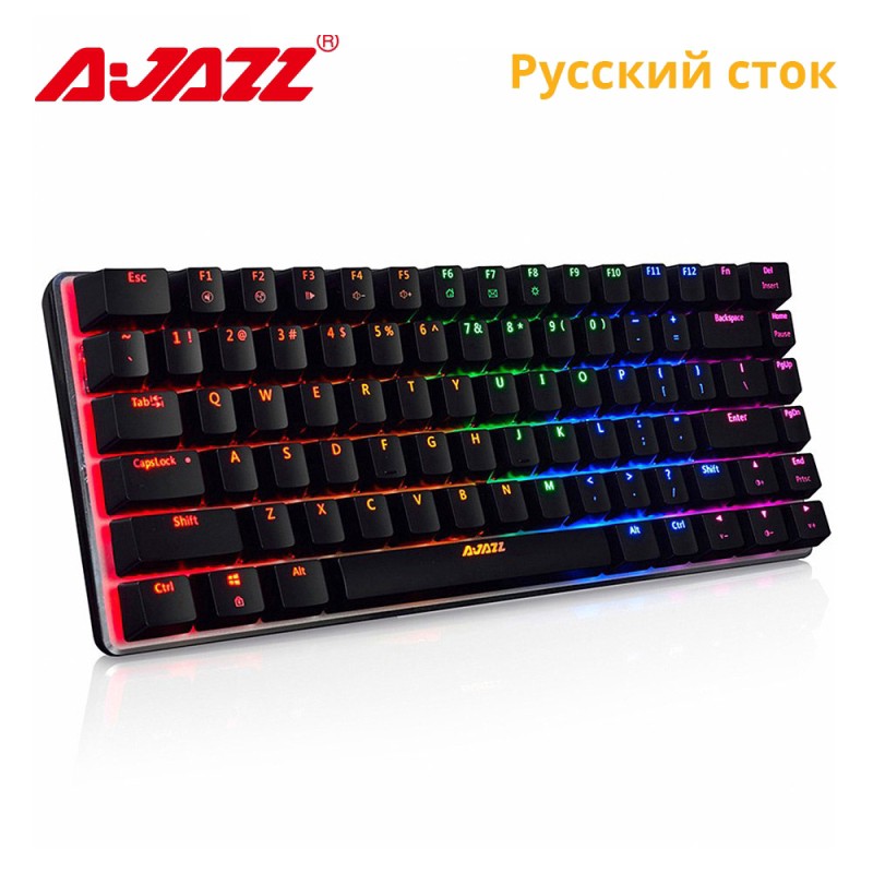 Ready Stock Ajazz AK33 82 mechanical gaming keyboard keys English ...