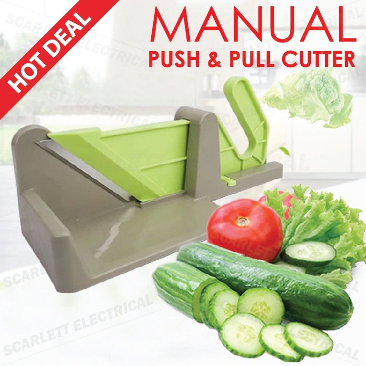 Manually Push and Pull Cutter Slicer Vegetables Ham Kitchen Tool/Alat ...