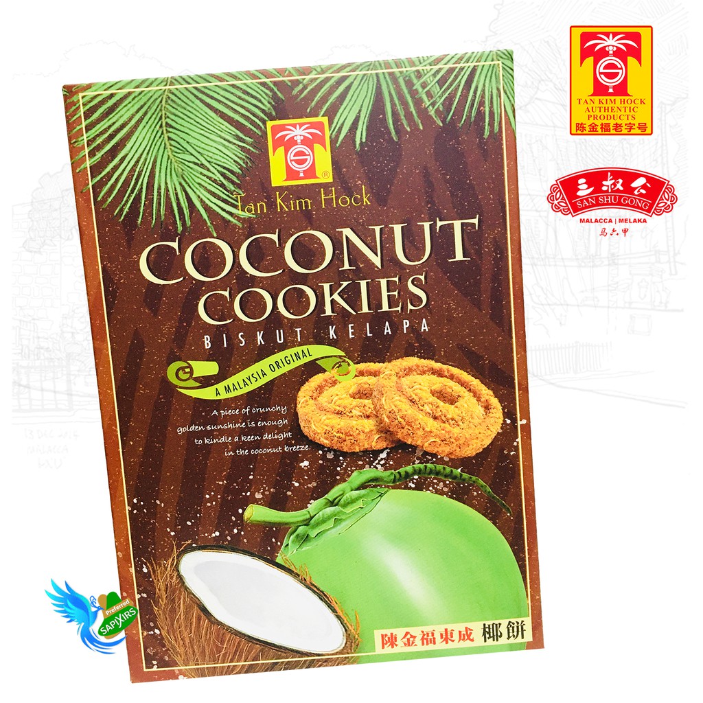 TAN KIM HOCK Melaka- Coconut Cookies (150g) | Biskut Kelapa Tan Kim Hock Melaka | 陈金福东成椰饼 | San ...