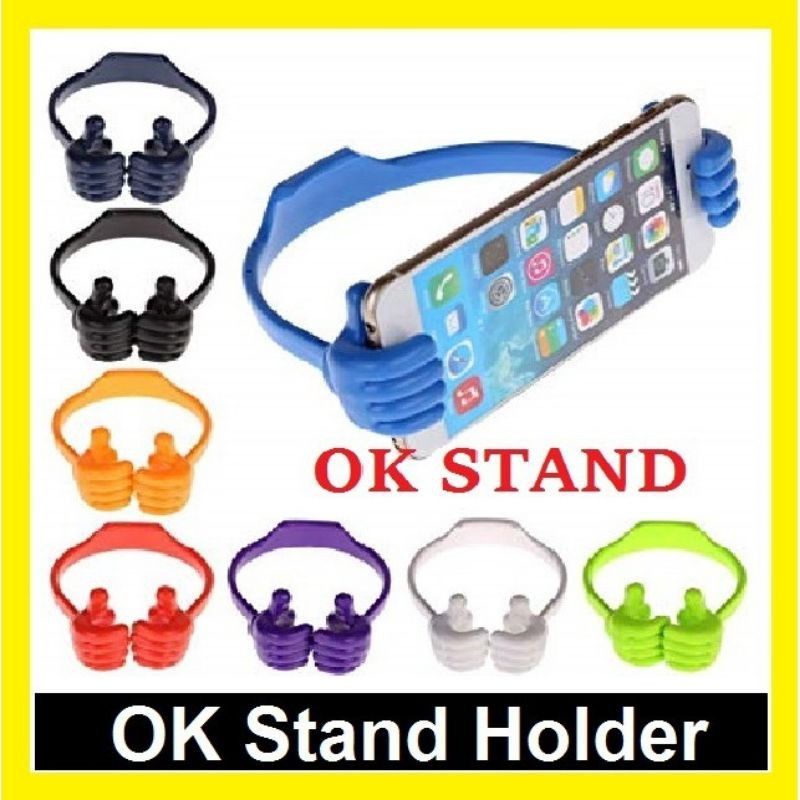 Universal OK Thumb Mount Flexible Stand Holder For Mobile Phone ...