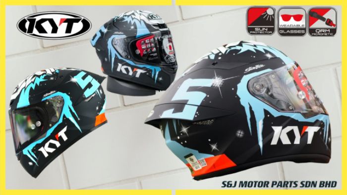 KYT TT COURSE HELMET MASIA WINTER TEST MATT KYT FULL FACE | Shopee Malaysia