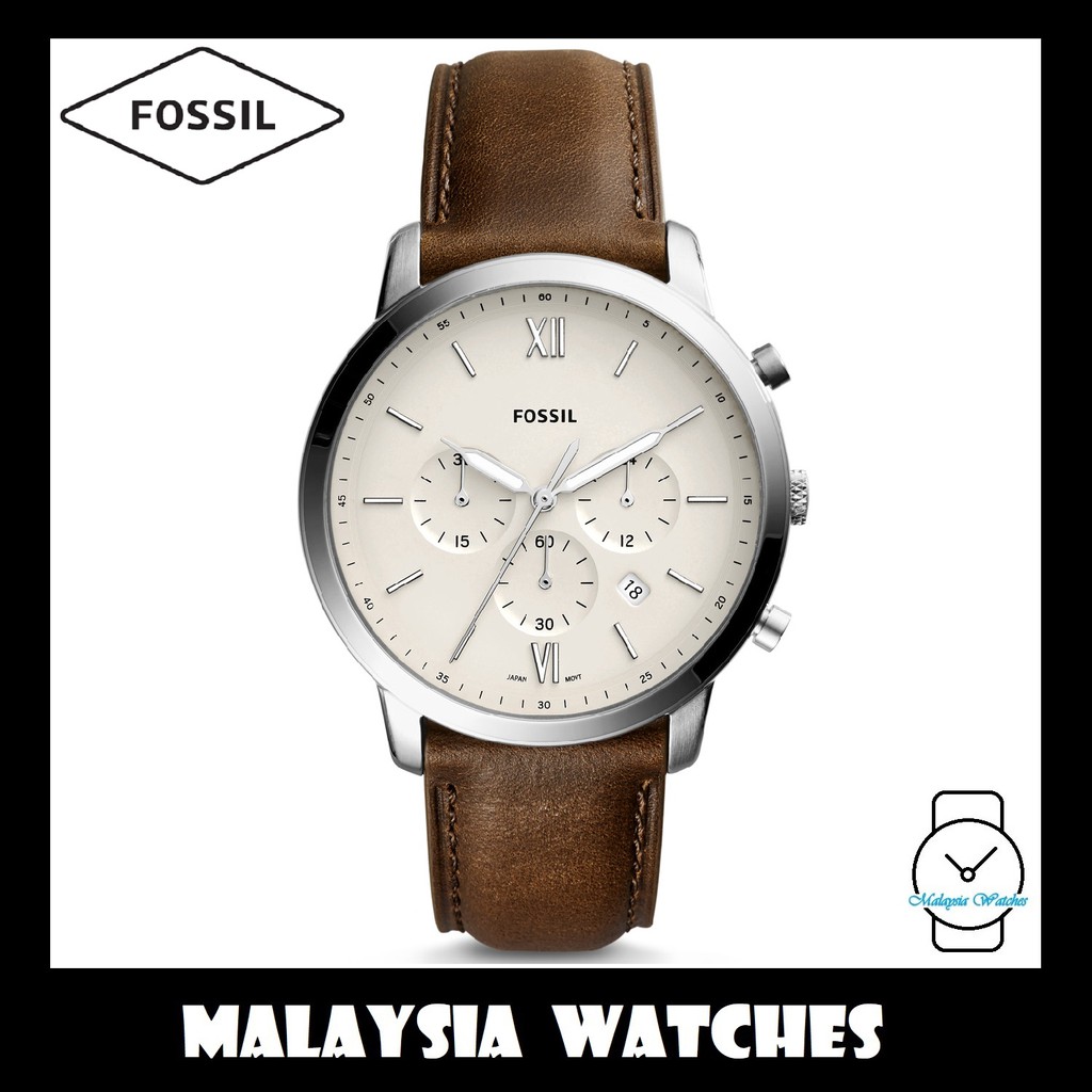 (OFFICIAL WARRANTY) Fossil Men's FS5380 Neutra Chronograph Brown ...