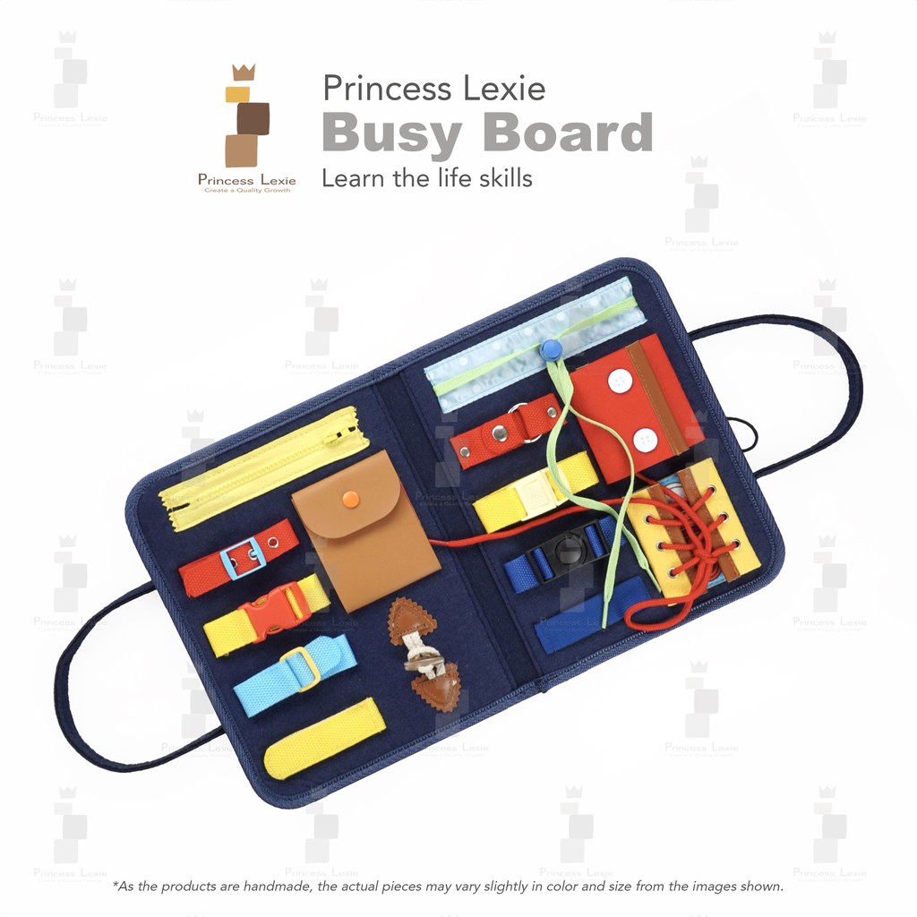 Princess Lexie Busy Board Bag |Pre-school Montessori Life Skills ...