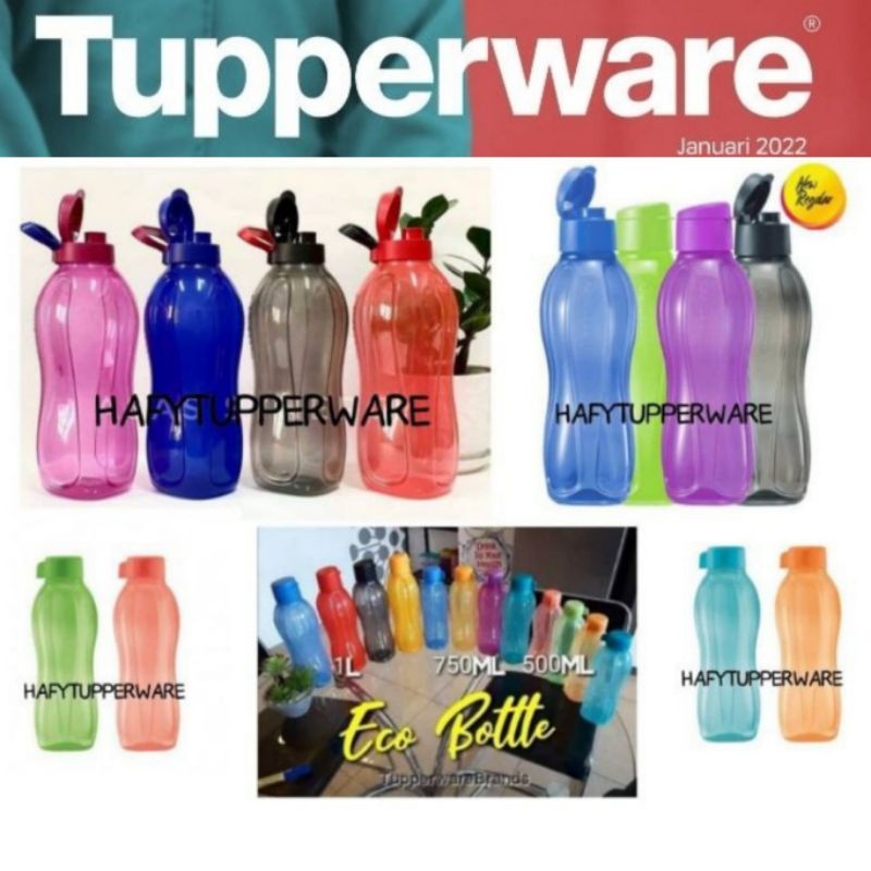 🔥READY STOCK🔥Tupperware Eco Bottle 500ml /750ml/Eco Bottle Flip Top 1L ...