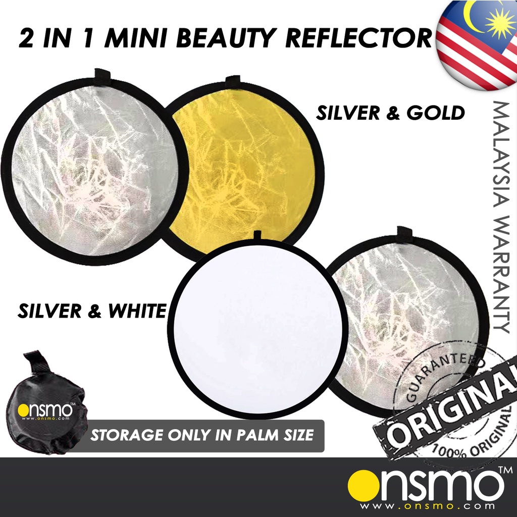 Onsmo Photography Mini Reflector 30cm 2 in 1 Collapsible Multi-Disc ...