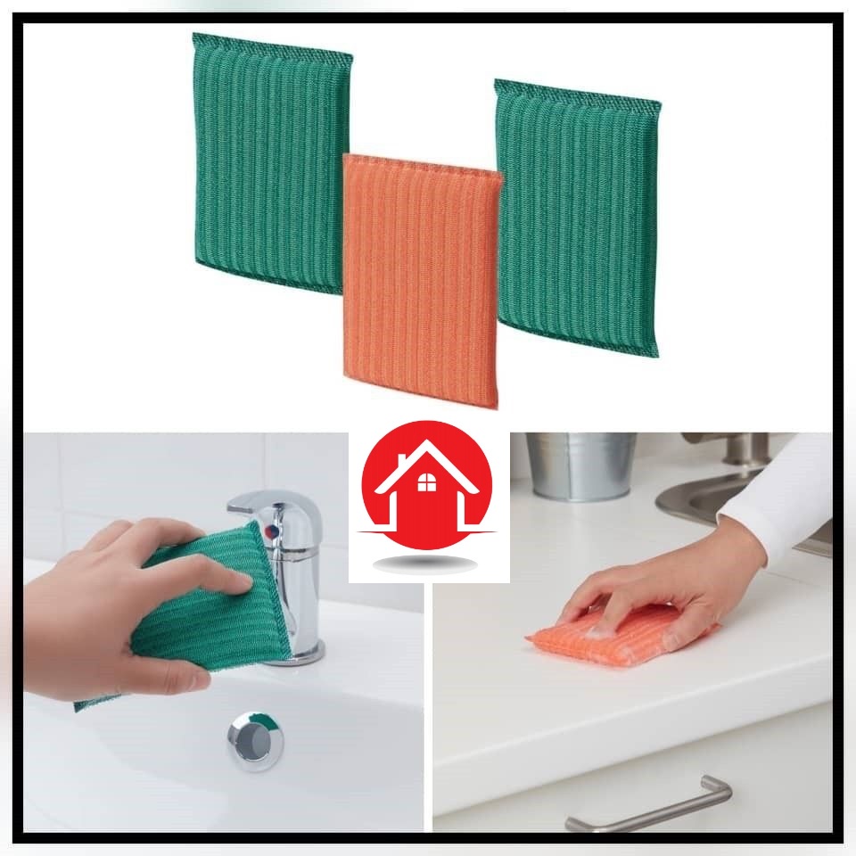PEPPRIG Scrubbing Pad (3pcs) / Pelapik Penyental /Dish Washing Sponge ...