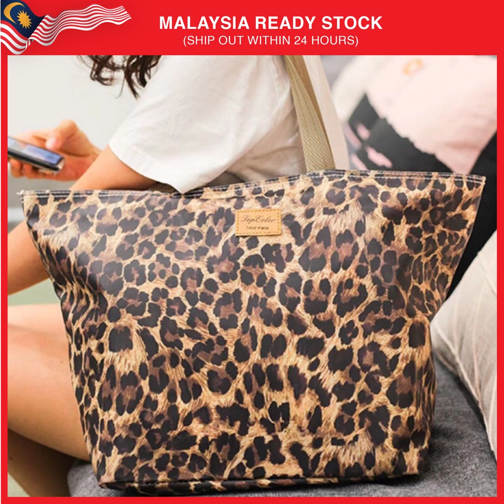 Korean Style Waterproof Large Capacity Floral Handbag Tote bag Outdoor ...