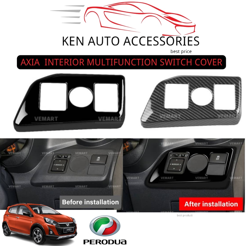 AXIA 2020-2022, INTERIOR MULTIFUNCTION SWITCH COVER & CARBON FIBER ...